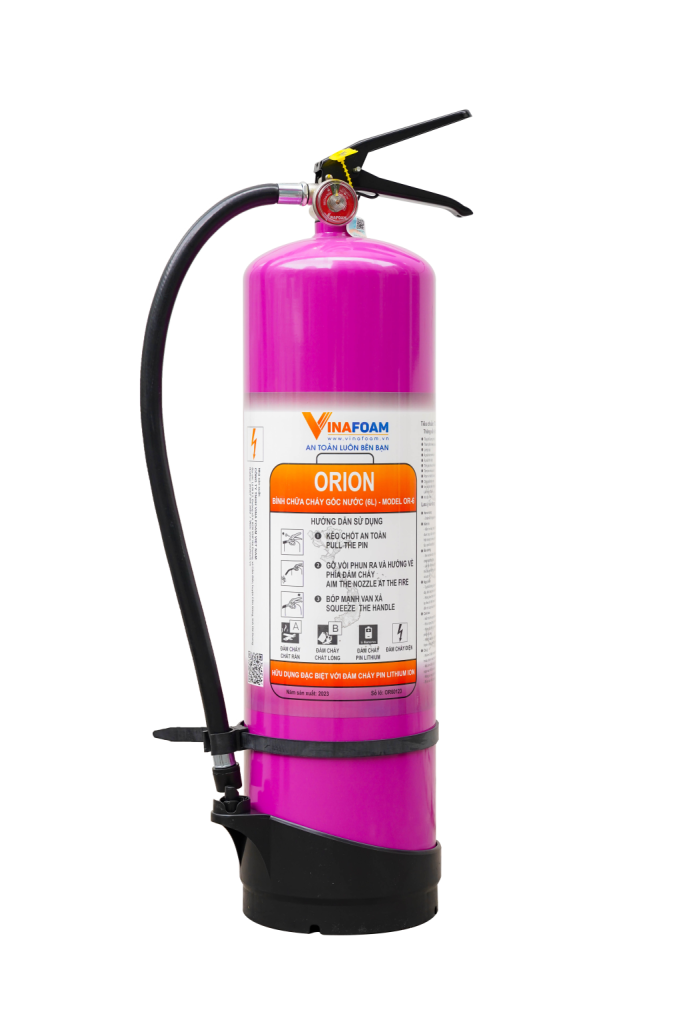 Bình chữa cháy đa năng ORION 6 lít tại Bình Dương