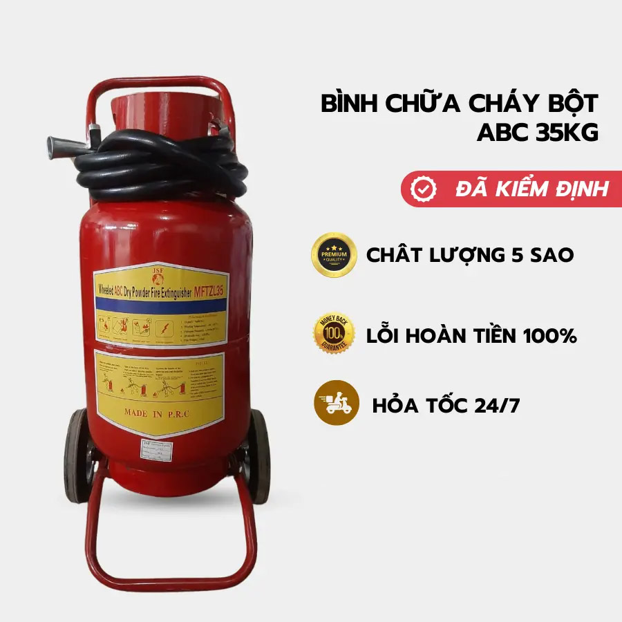 Bình Chữa Cháy Bột ABC 35kg tại Bàu Bàng Bình Dương